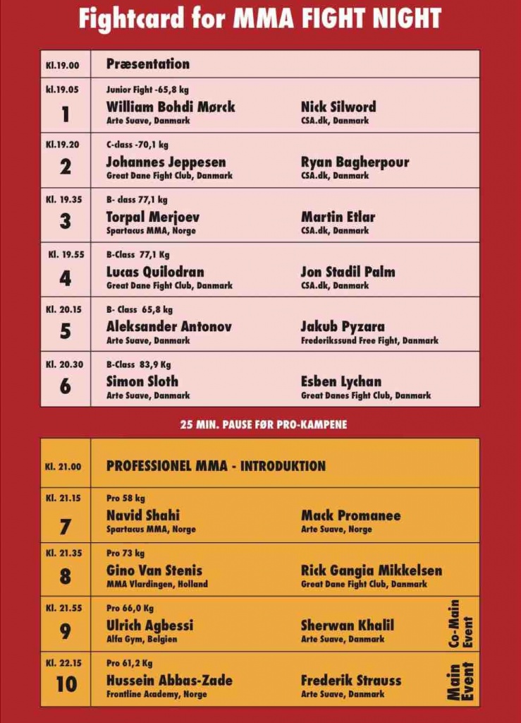 MMA Fight Night - Dutch Fight Network